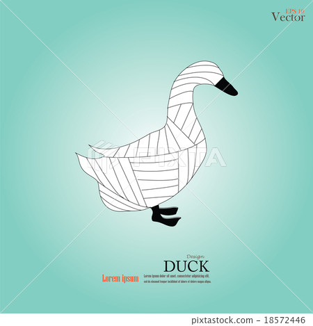 Duck icon.injured duck.Vector illustration. - Stock Illustration ...