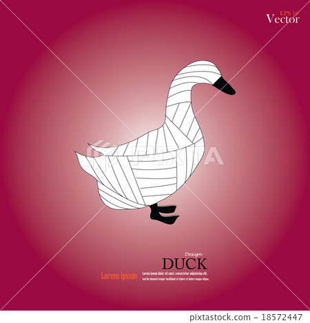 Duck icon.injured duck.Vector illustration. - Stock Illustration ...