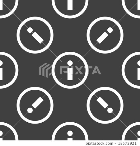 info web icon. flat design. Seamless pattern. - Stock Illustration ...
