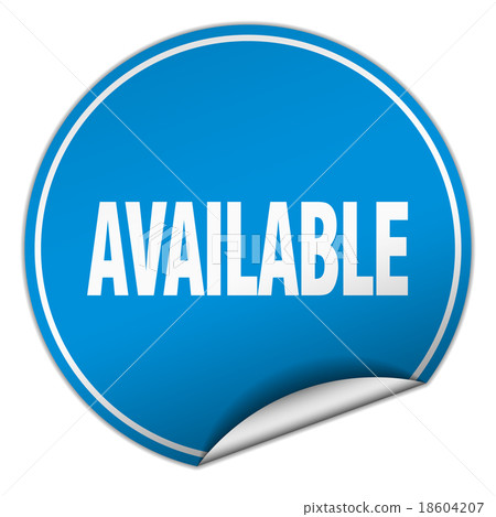 available round blue sticker isolated on white - Stock Illustration ...