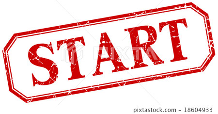 start square red grunge vintage isolated label - Stock Illustration ...