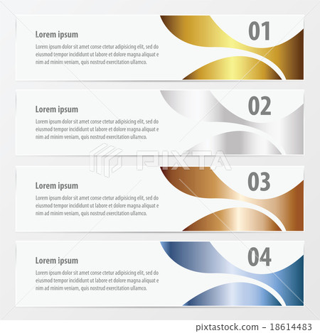 abstract banner gold, bronze, silver, blue color - Stock Illustration ...