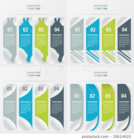design banner template green, blue, gray color - Stock Illustration ...