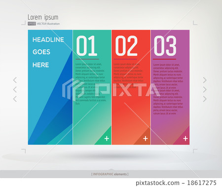 Three steps vector illustration. - Stock Illustration [18617275] - PIXTA