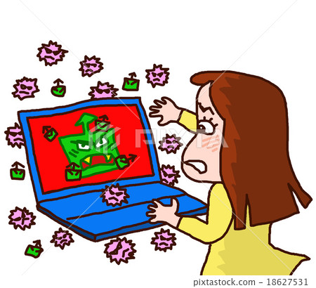 Protect your PC from viruses - Stock Illustration [18627531] - PIXTA