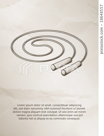 Skipping rope. Vintage Label, Logo, Frame - Stock Illustration ...