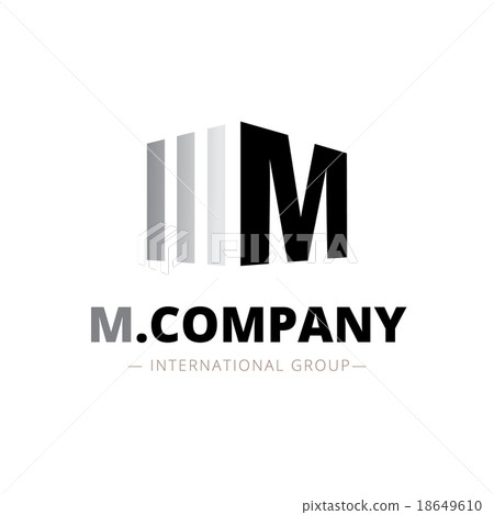 Vector trendy isometric M letter logo - Stock Illustration [18649610 ...
