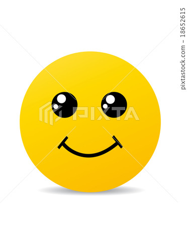 yellow happy smile - Stock Illustration [18652615] - PIXTA