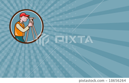 Business card Surveyor Geodetic Engineer - Stock Illustration [18656264 ...