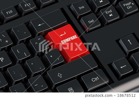 Compare Red Button - Stock Illustration [18678512] - PIXTA