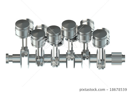 V12 engine pistons - Stock Illustration [18678539] - PIXTA