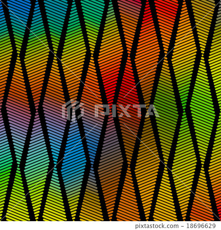 Colorful Disco Pattern - Stock Illustration [18696629] - PIXTA