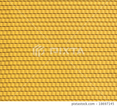 yellow roof tiles texture - Stock Photo [18697145] - PIXTA