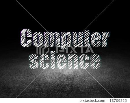 Science concept: Computer Science in grunge dark - Stock Illustration ...