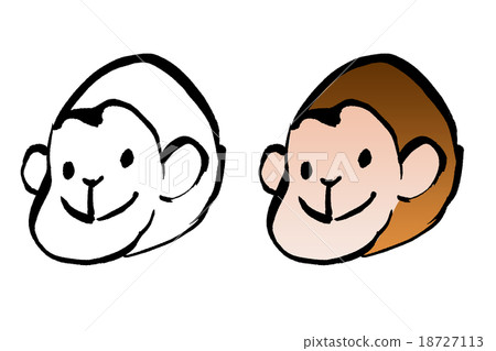 Saru painting picture - Stock Illustration [18727113] - PIXTA