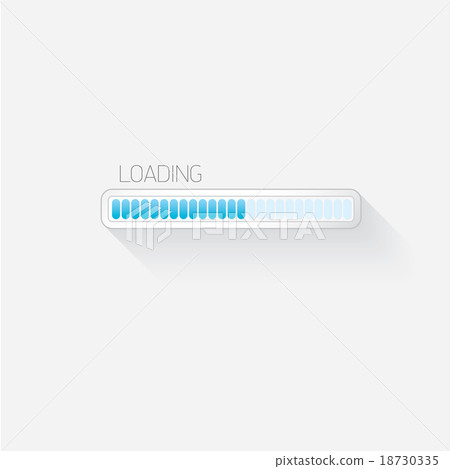 vector flat white modern design progress bar - Stock Illustration ...