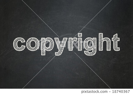 Law concept: Copyright on chalkboard background - Stock Illustration [18740367] - PIXTA