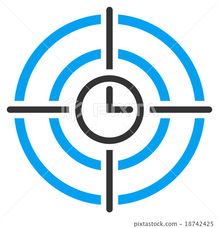 Time Target Icon - Stock Illustration [18742425] - PIXTA