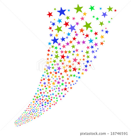 Salute Star Stream - Stock Illustration [18746591] - PIXTA