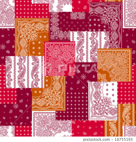 Bandana patchwork - Stock Illustration [18755193] - PIXTA