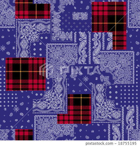 Bandana patchwork - Stock Illustration [18755195] - PIXTA