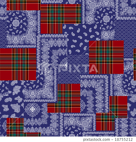Bandana patchwork - Stock Illustration [18755212] - PIXTA