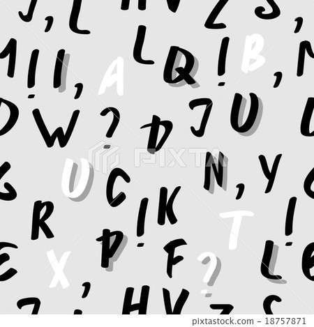 Vector seamless abstract alphabet pattern - Stock Illustration ...