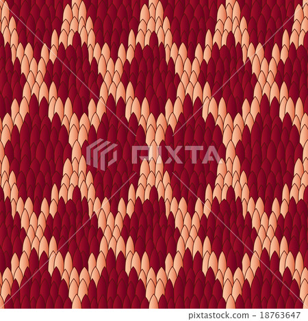 Viper skin red seamless pattern - Stock Illustration [18763647] - PIXTA