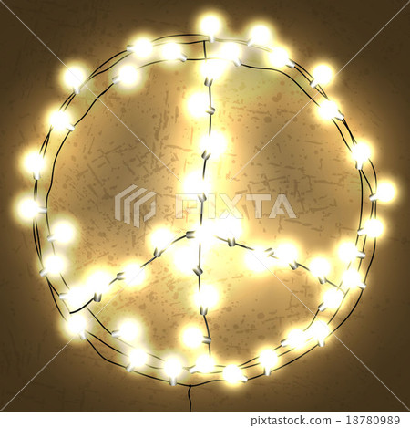 sand background with lights peace - Stock Illustration [18780989] - PIXTA