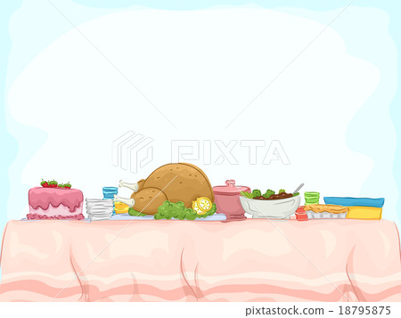Potluck Feast - Stock Illustration [18795875] - PIXTA