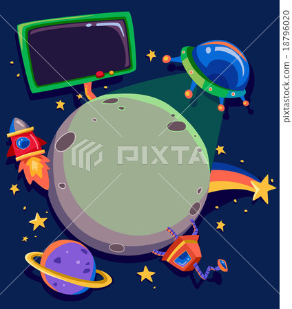 Planet Outer Space Frames - Stock Illustration [18796020] - PIXTA