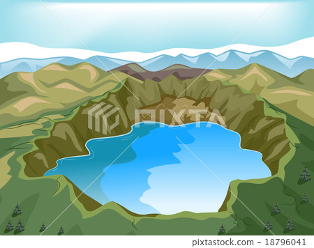 Caldera - Stock Illustration [18796041] - PIXTA
