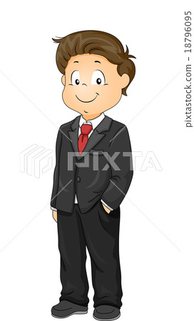 Kid Boy Formal Attire Tuxedo - Stock Illustration [18796095] - PIXTA