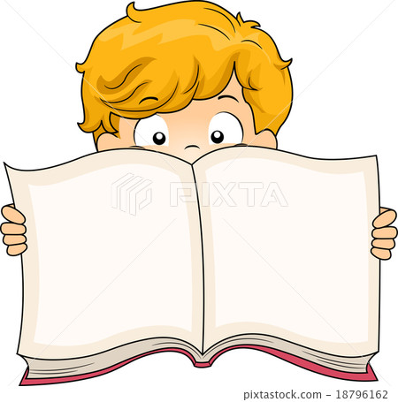 Kid Boy Open Book - Stock Illustration [18796162] - PIXTA