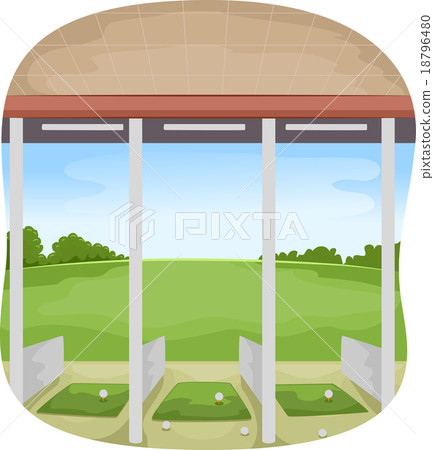 Golf Driving Range - Stock Illustration [18796480] - PIXTA
