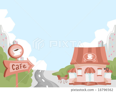 Cafe Arrow Wooden Sign - Stock Illustration [18796562] - PIXTA