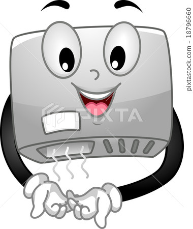 Hand Dryer Mascot Drying Hands - Stock Illustration [18796660] - PIXTA