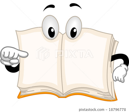 Book Mascot Point Itself - Stock Illustration [18796778] - PIXTA