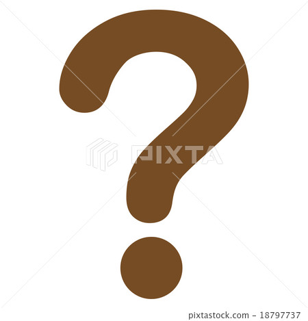 Question flat brown color icon - Stock Illustration [18797737] - PIXTA