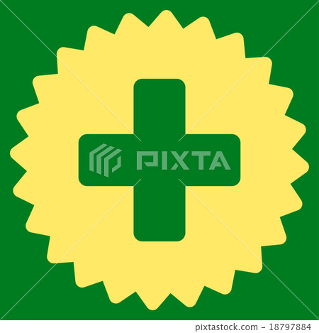 Health Care Stamp Icon - Stock Illustration [18797884] - PIXTA