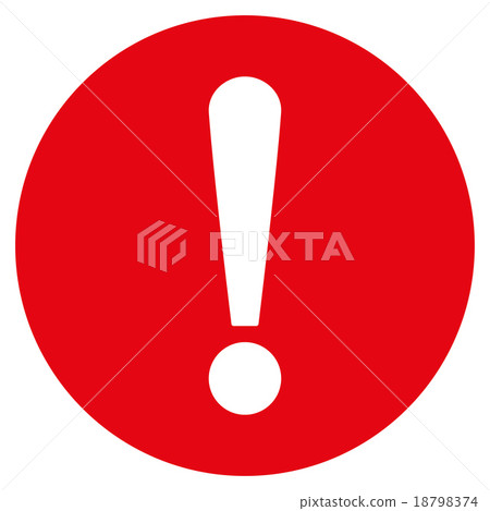 Problem flat red color icon - Stock Illustration [18798374] - PIXTA