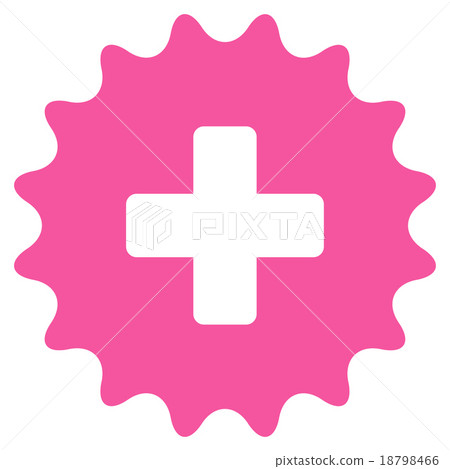 Plus Stamp Icon - Stock Illustration [18798466] - PIXTA