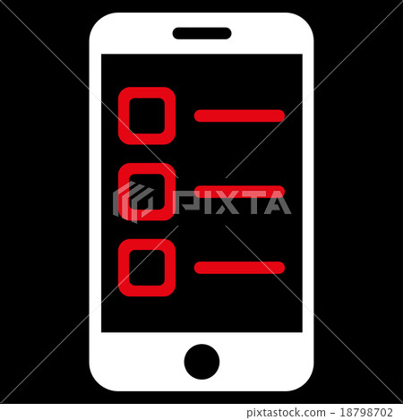Mobile List Icon-插圖素材 [18798702] - PIXTA圖庫