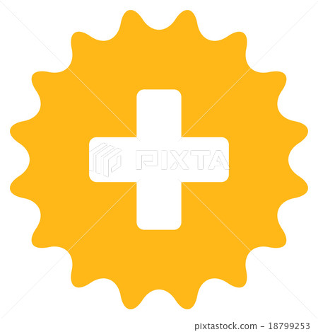 Plus Stamp Icon - Stock Illustration [18799253] - PIXTA