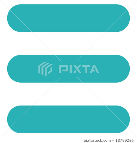 Stack flat cyan color icon-插圖素材 [18799286] - PIXTA圖庫