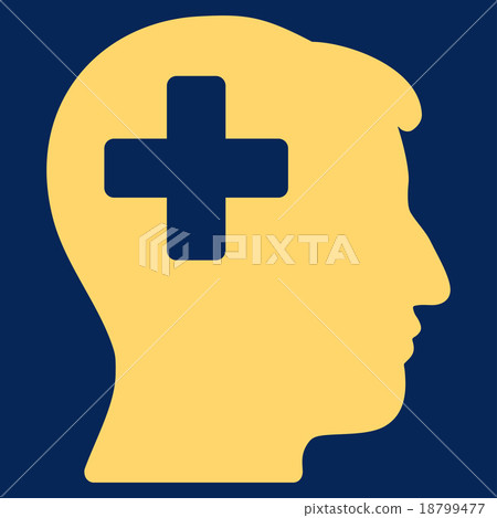 Plus Man Head Icon - Stock Illustration [18799477] - PIXTA