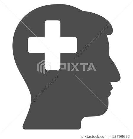 Plus Man Head Icon - Stock Illustration [18799653] - PIXTA