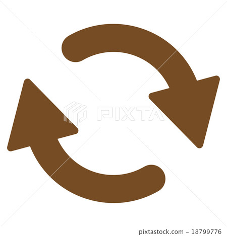 Refresh flat brown color icon - Stock Illustration [18799776] - PIXTA