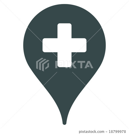Clinic Map Pointer Icon-插圖素材 [18799978] - PIXTA圖庫