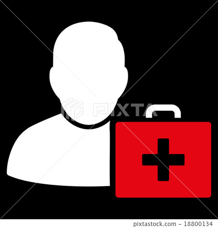 First Aid Man Icon - Stock Illustration [18800134] - PIXTA